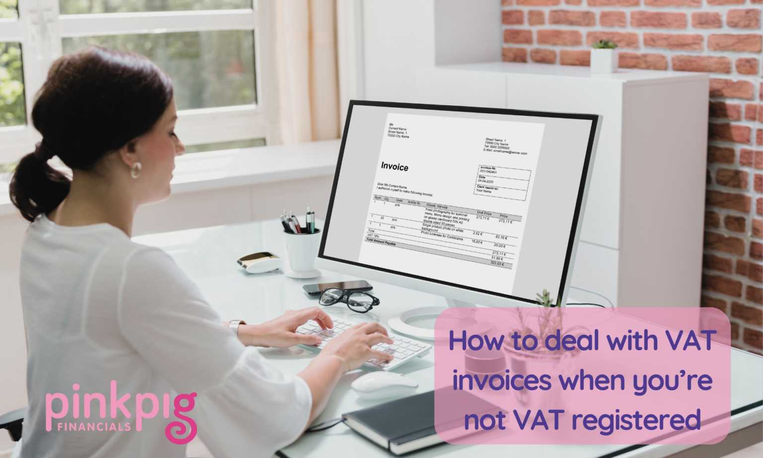 How to deal with VAT invoices when you’re not VAT registered | Pink Pig